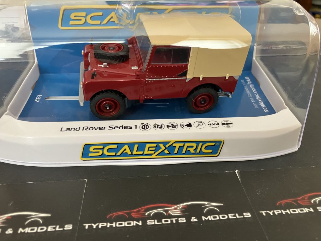 C4493 Scalextric Land Rover Series 1 - Poppy Red - C4493 - Scalextric ...