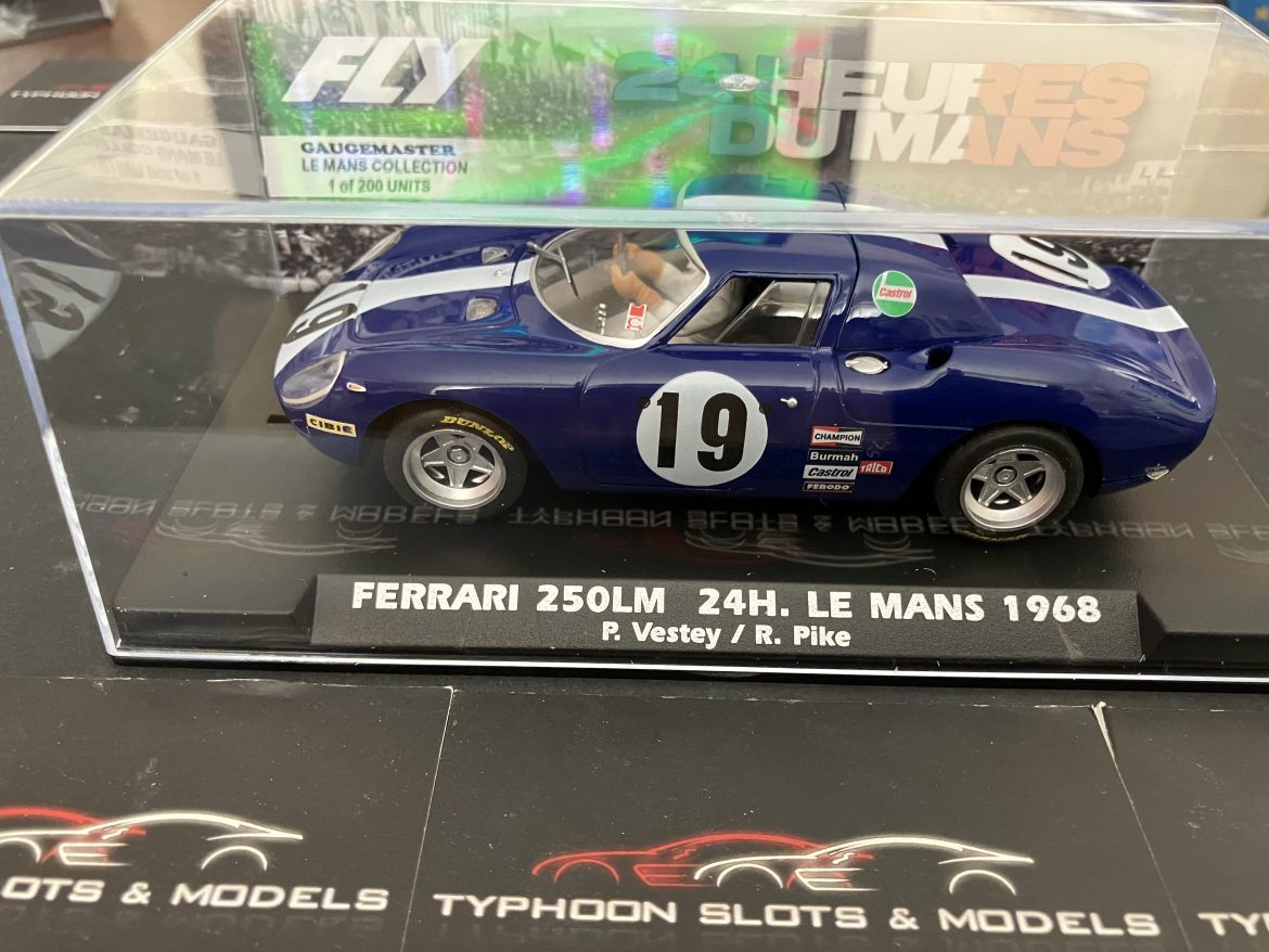 ELM10 Fly Ferrari 250LM - No.19 Le Mans 1968 - New & Boxed - Fly Slot ...